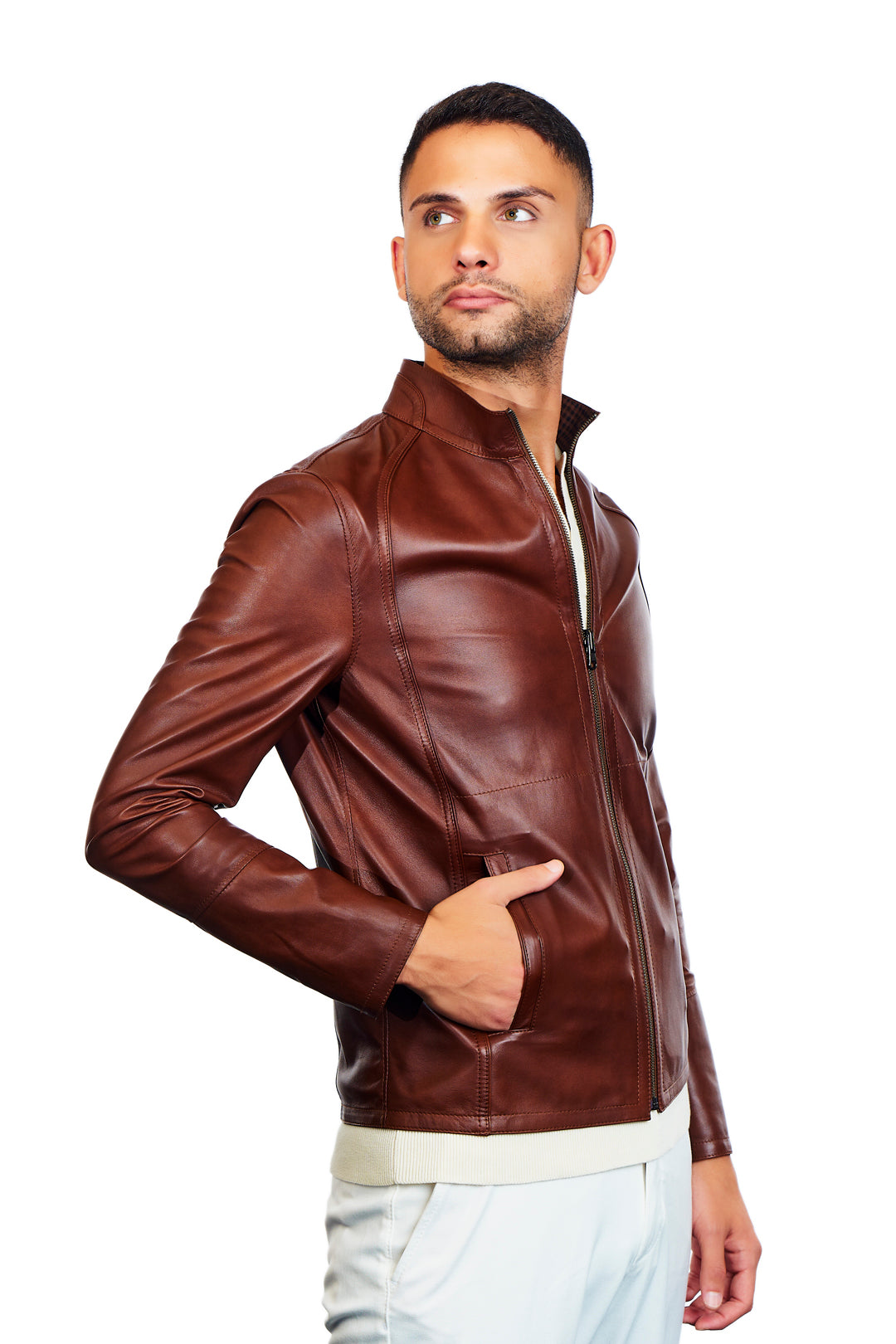 Midas Reversible Leather Jacket